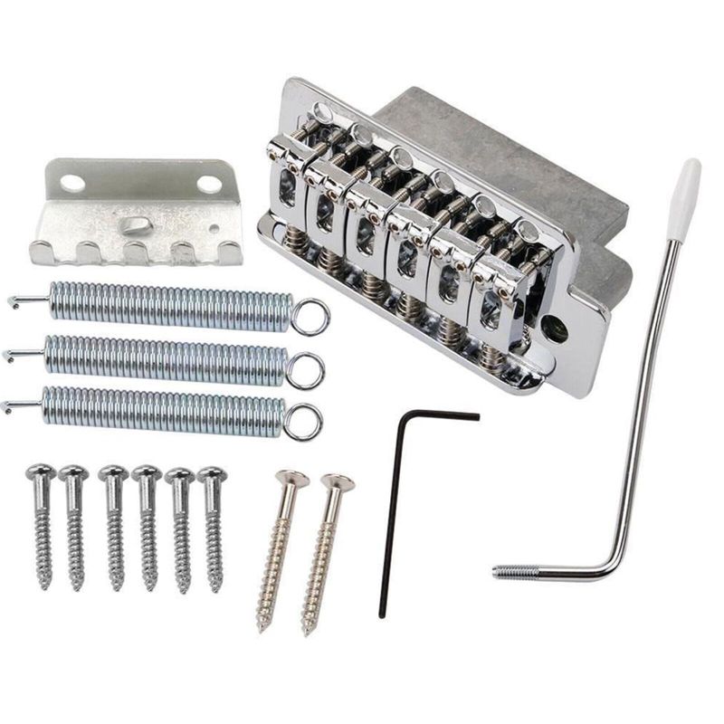 Chrome Tremolo Bridge System Electric Guitar Bridge Parts Set for ...