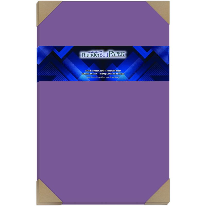 25 Bright Purple Grape 65# Cardstock Paper 11" X 17" (11X17 Inches ...