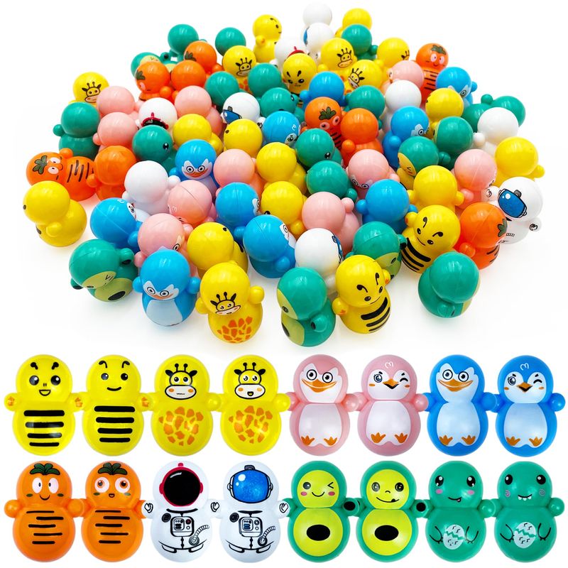 XIPEGPA 150 PCS Mini Tumbler Toys Mini Animal Toy Party Favors for Boys ...
