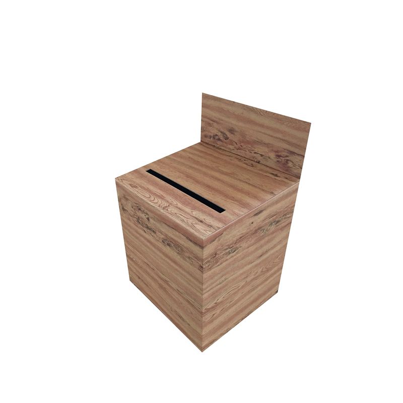 Cash, Oversized Self-administered Survey Box Wood Color A4 Clear File ...