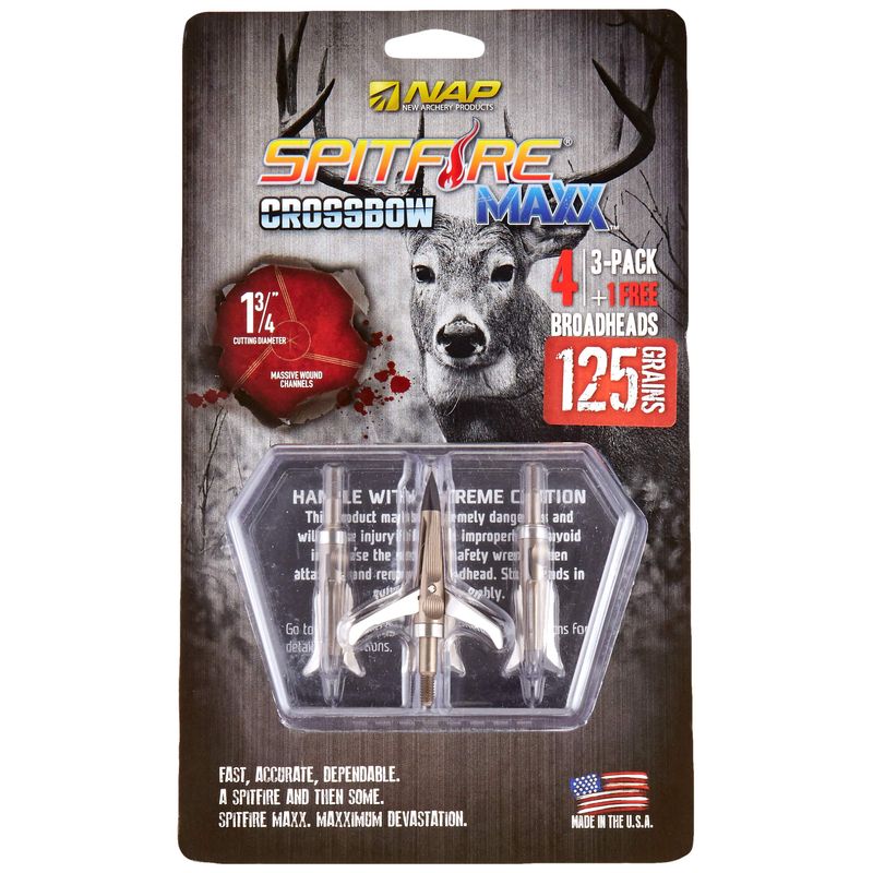 New Archery Products NAP Spitfire Maxx 125 X-Bow Tt 4-Pack - Online ...