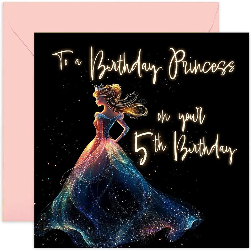 Birthday Cards for 5 Year Old Girls - Birthday Princess Design ...