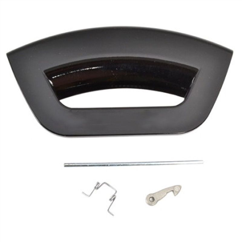 SPARES2GO Black Door Handle Futura Lever Latch Kit for Hotpoint Washing ...