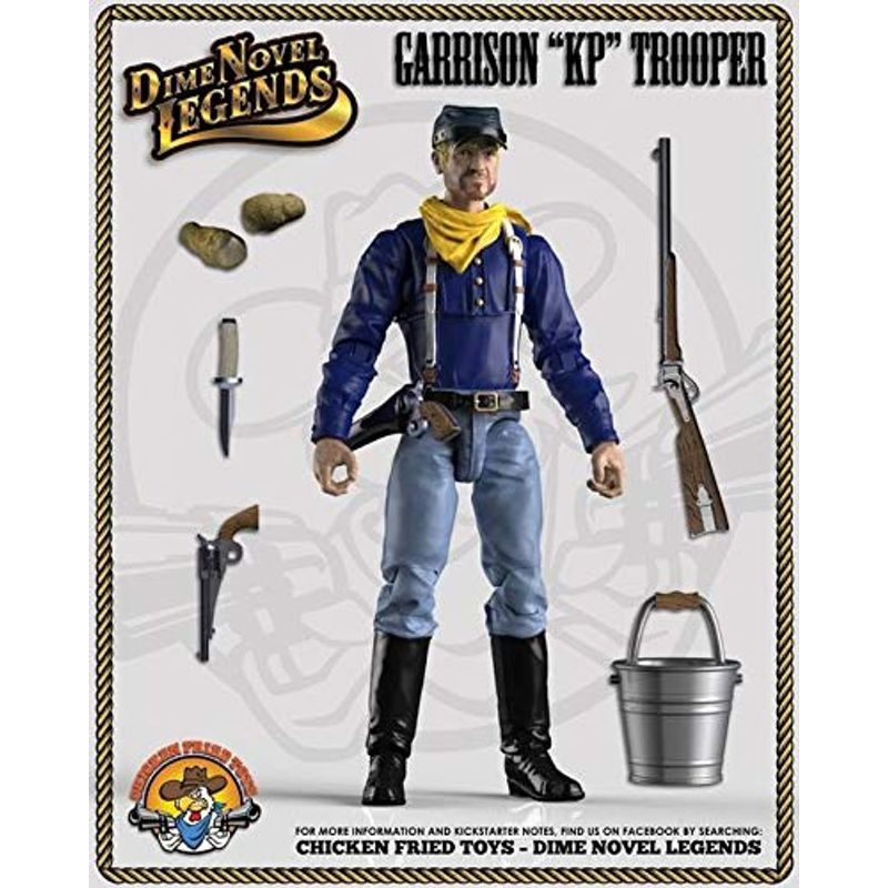 Dime Novel Legends 1/18 Scale (4" Tall) Old west Action Figure Garrison ...