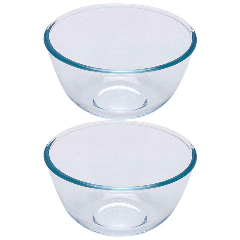 Pyrex Classic Round Glass Bowl Ovenproof and Microwave Safe 0.5 Litre ...