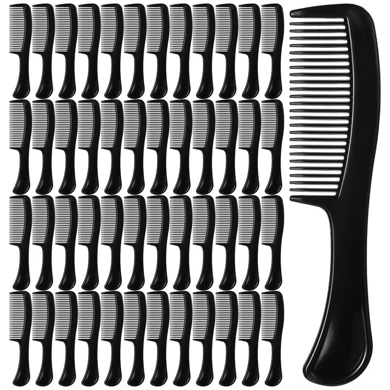100 Pack Combs in Black, Individually Wrapped Disposable Combs, Bulk ...