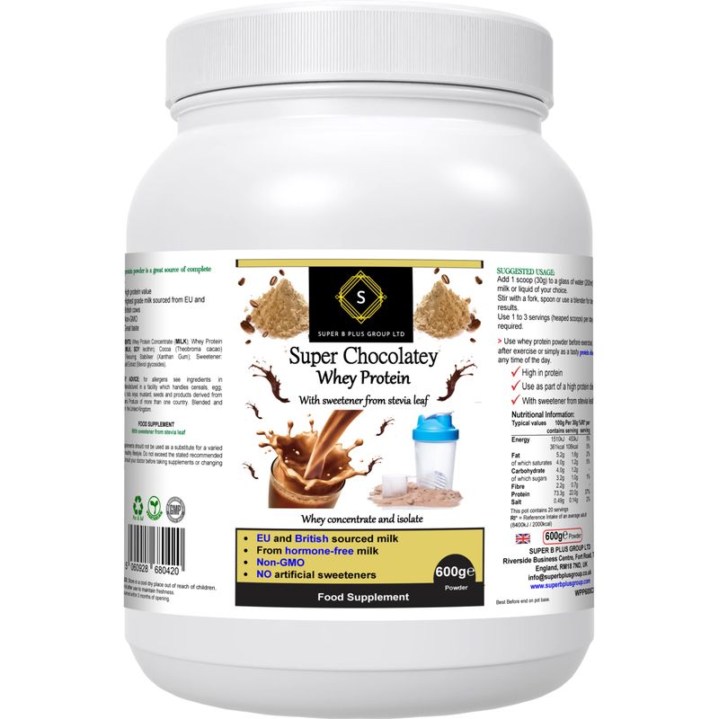 Super Chocolatey Whey Protein Energy Immunity Antioxidants Muscle Women ...