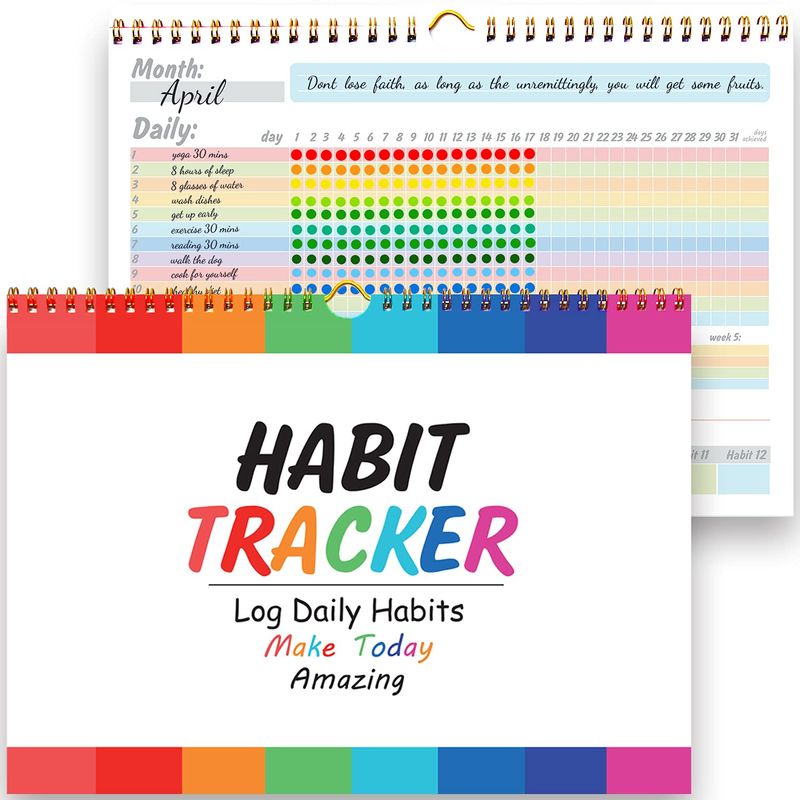 gisgfim Habit Tracker Calendar Motivational Habit Tracking Journal ...