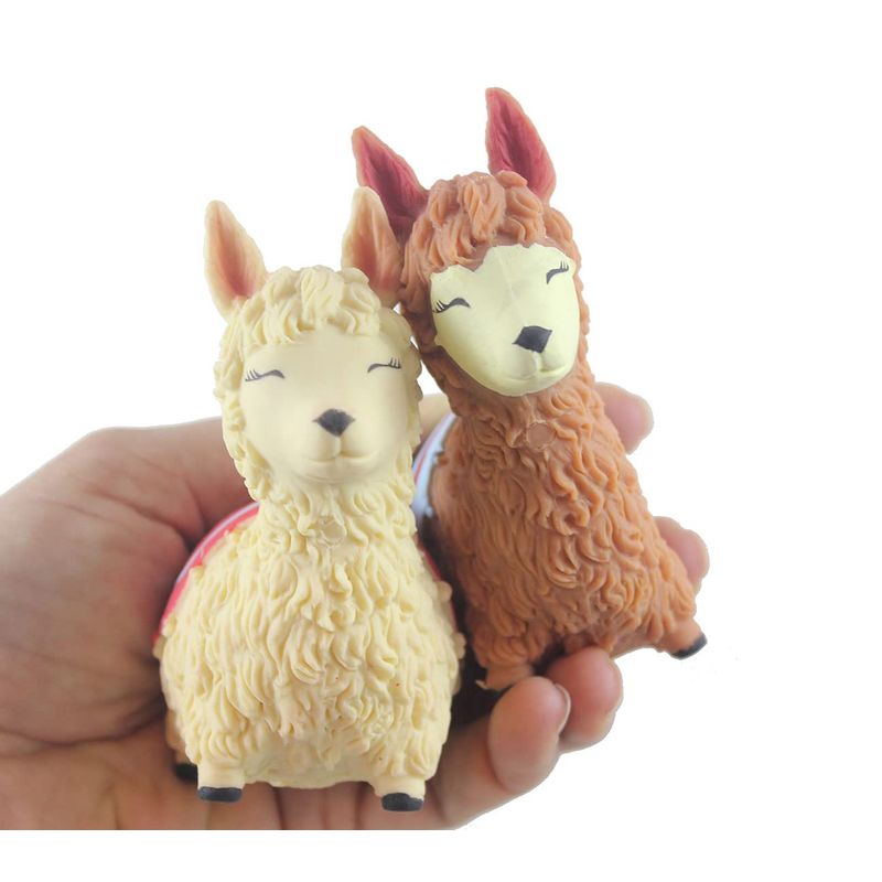 Set of 2 Sand Alpaca Llama - Sand Filled Squishy - Rubber Chicken ...
