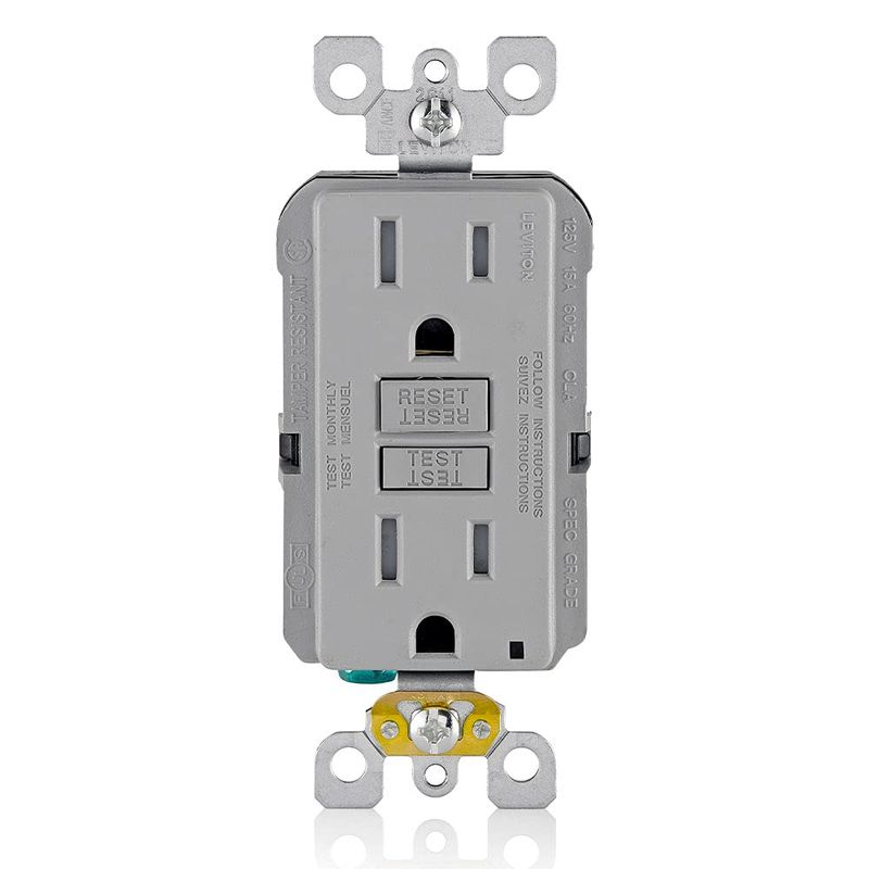 Leviton GFCI Outlet, 15 Amp, Self Test, Tamper-Resistant with LED ...