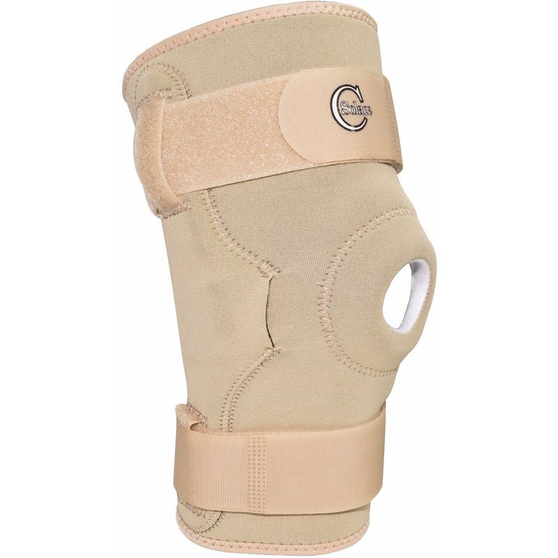 Solace Care Hinged Knee Brace Support Neoprene - Open Patella ...