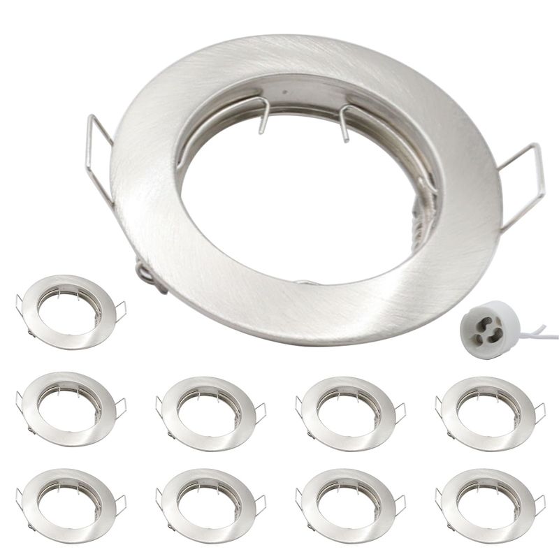 Recessed Ceiling Light Mounting Frame with GU10 Lamp Holder, Aluminum ...