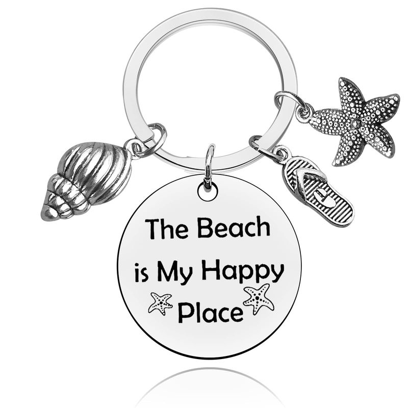 Gift for Beach Lover Keyring Ocean Theme Keychain Gifts Beach Lover ...