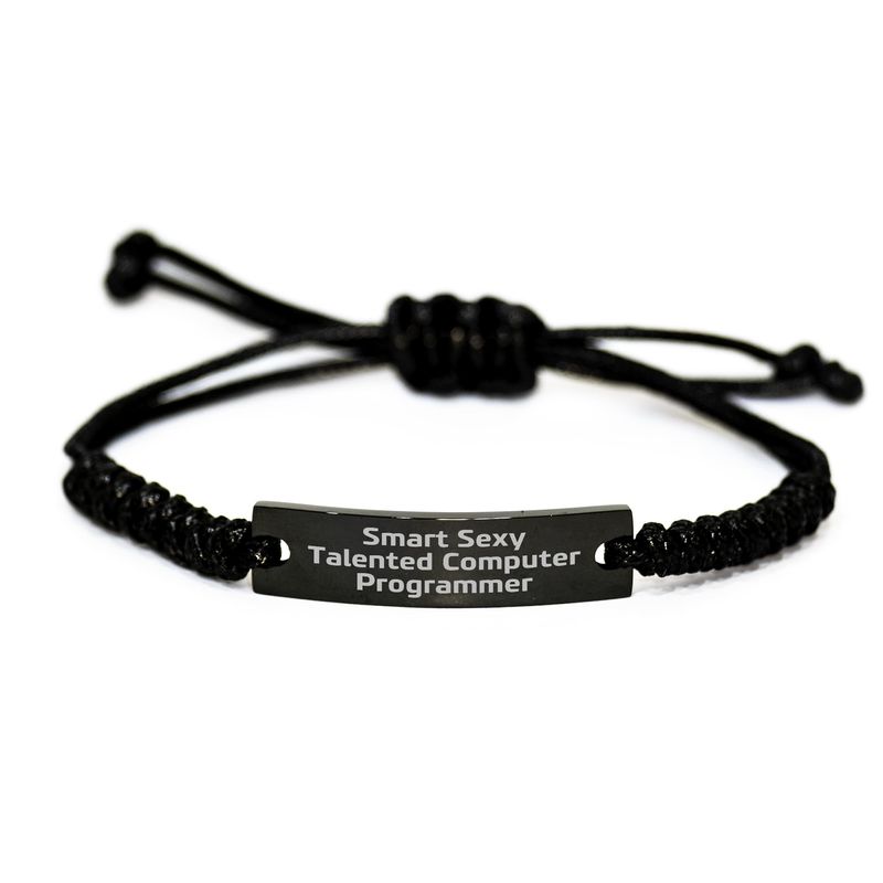 Smart Sexy Talented Computer Programmer Rope Bracelet Funny Birthday ...