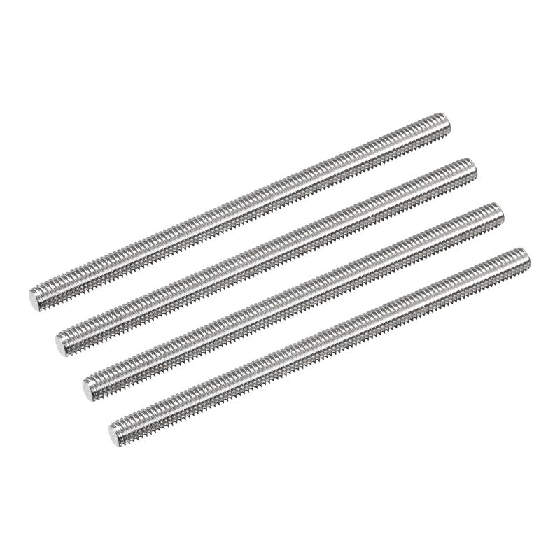 uxcell Full Thread Rod 304 Stainless Steel Right Thread Rod Bar Stud M6 ...