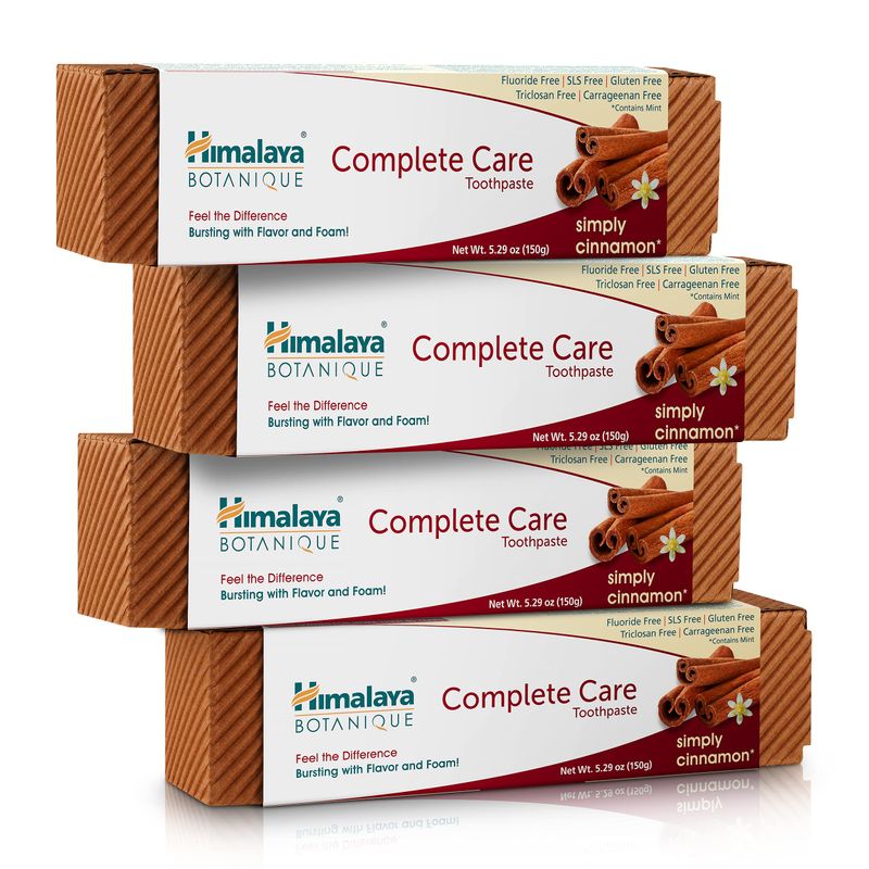 Himalaya Botanique Toothpaste - Simply Cinnamon (Cinnamon, Pack of 4 ...