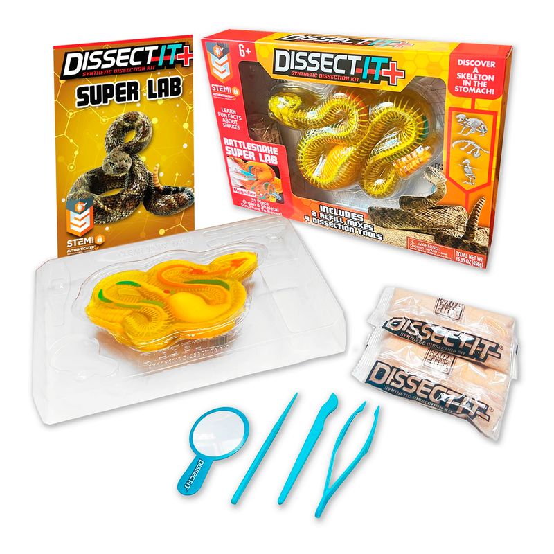 Top Secret Toys Rattlesnake Super Lab Dissect It Kit for Kids ...