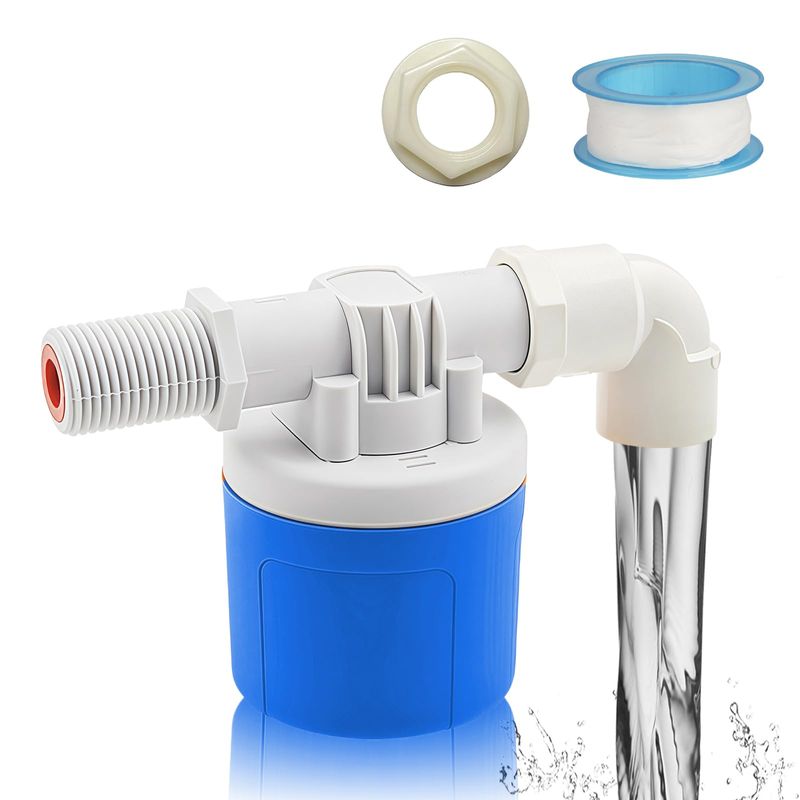 Automatic Float Valve for Water Tanks, 1/2" Side Inlet | Adjustable ...