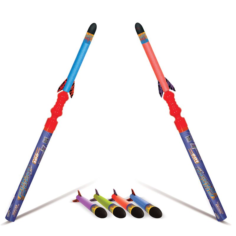 Geospace Hand Held 30" Long Pump Rocket Jr. Combo Battle Pack with 2 ...