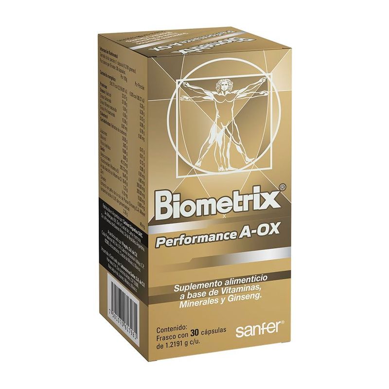 Biometrix A-OX, suplemento alimenticio, A base de Vitaminas, Minerales ...