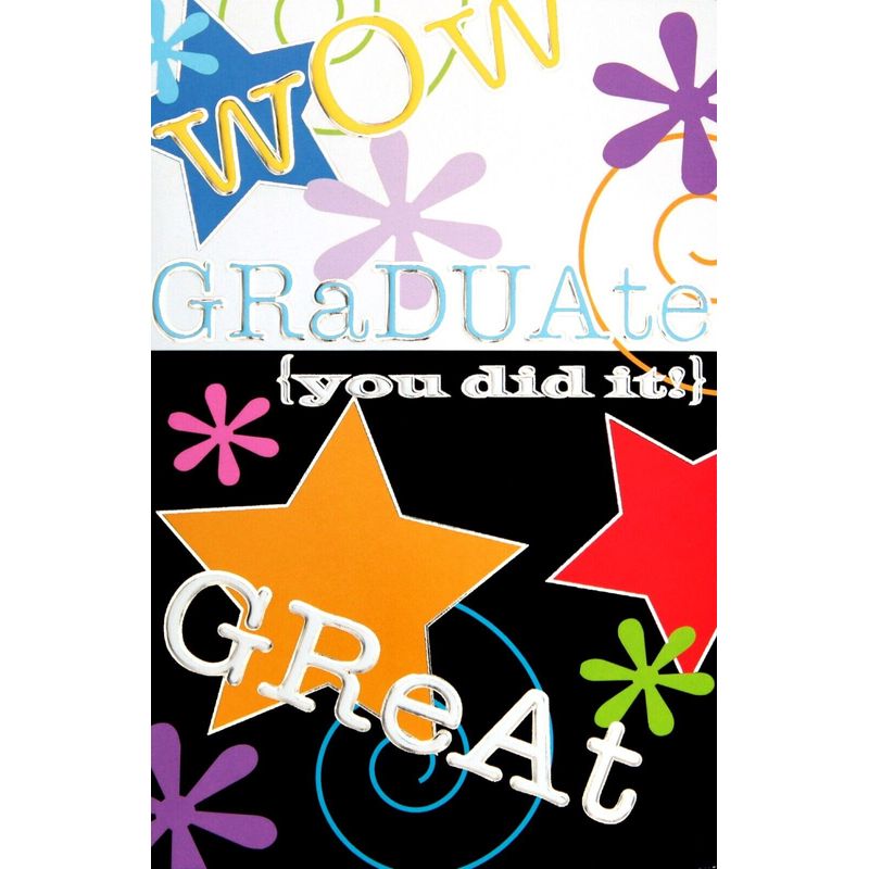 Encouraging GRADUATION Card, Wow You Did It! Great by Bella Greetings ...
