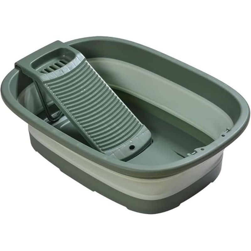Geyaziu Laundry Board Folding Bucket Laundry Tub with Laundry Board ...