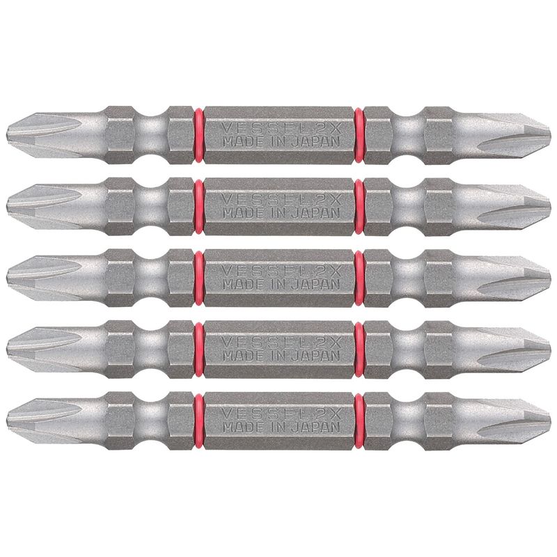 Vessel DC5P2065 40 V Compatible Problem Solving Bit No Shake Double Ended Bits +2 x 65 Set of 5 ...