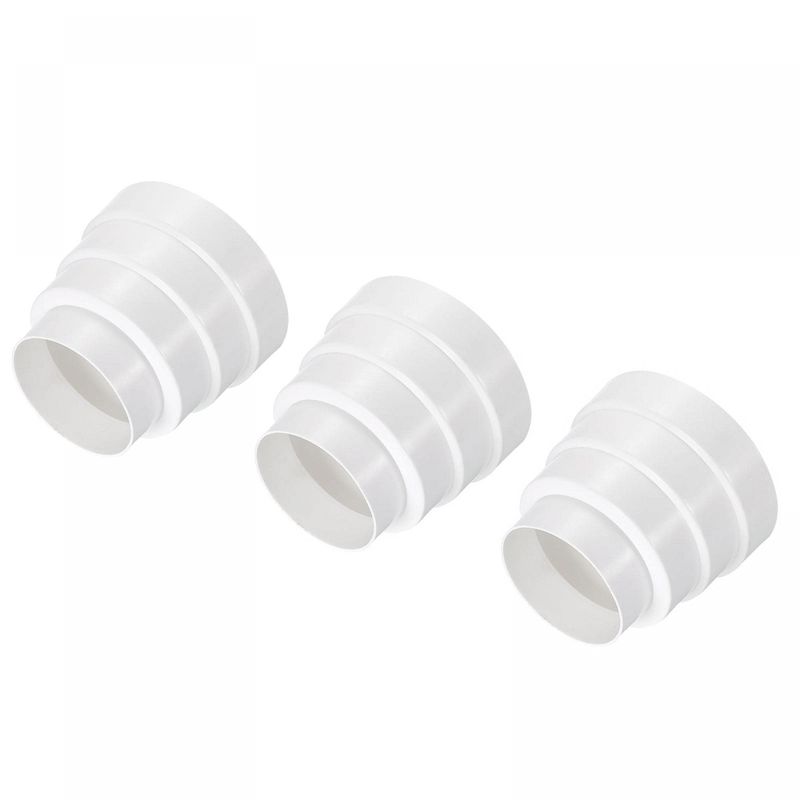 uxcell Duct Inline Reducer Duct Reducer Duct Adapter Plastic Round for ...