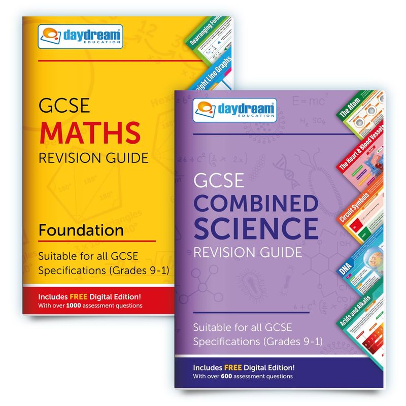 GCSE Maths (Foundation) & Science Revision Guide Pack (Daydream ...