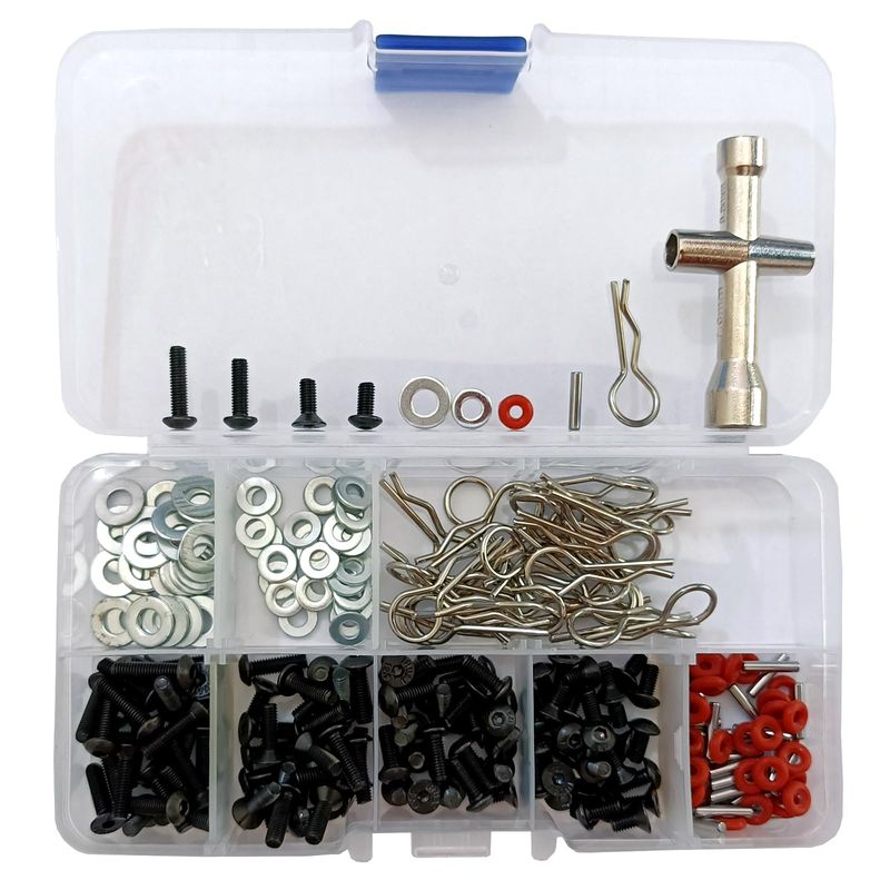 240pcs RC Screw Kit Hardware Fastener RC Car Repair Tool Sets for 1/10 ...
