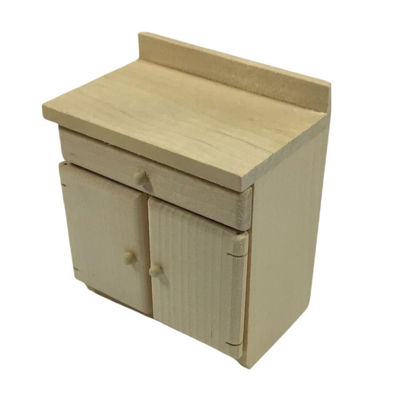 Dolls House Discontinued - Barewood Kitchen Cupboard (BA050) - 1:12 ...