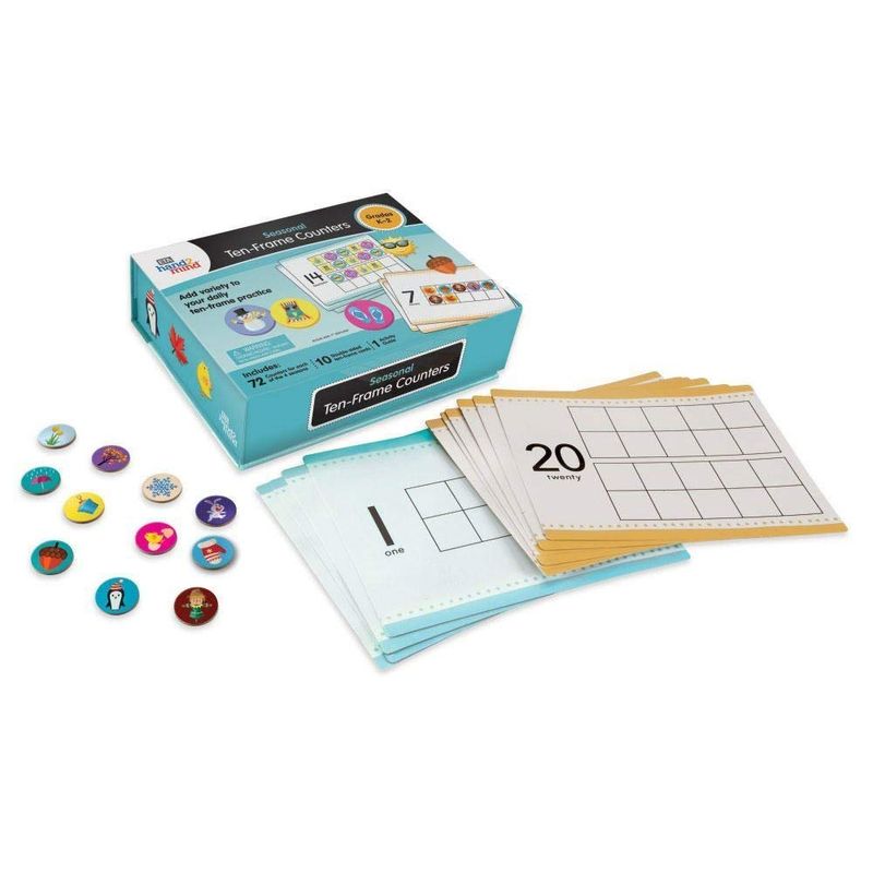 hand2mind Seasonal Ten Frames Math Counters for Kids, Math Counters ...