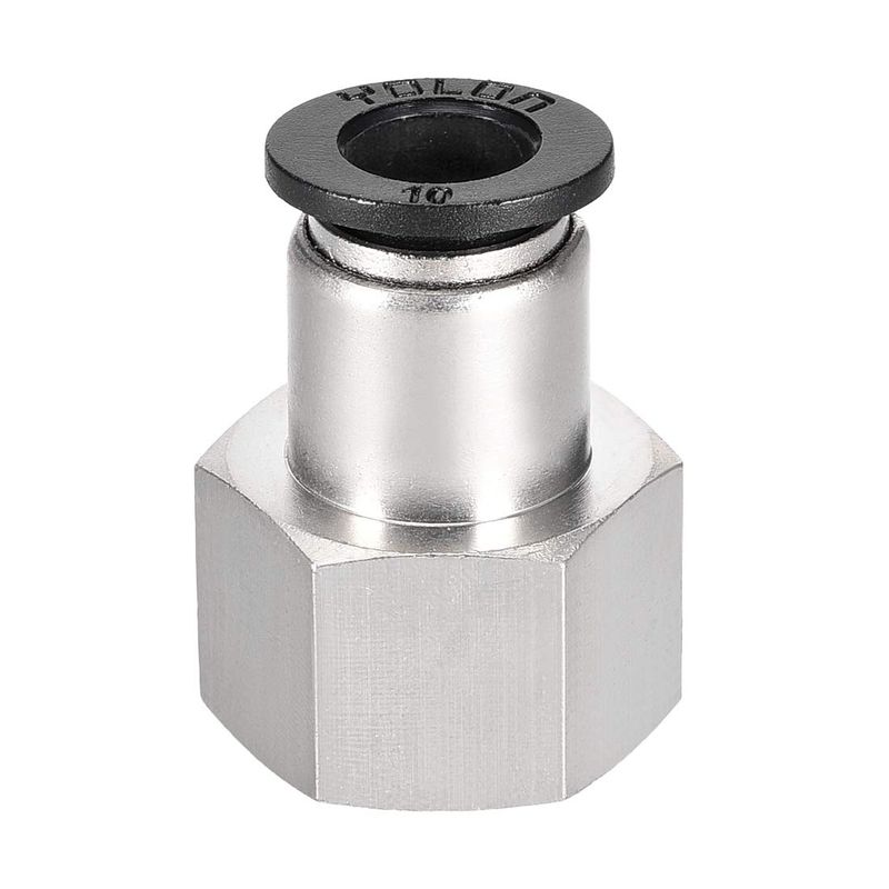 sourcing map Push to Connect Tube Fitting Adapter 10mm Tube OD X 1/2 PT ...