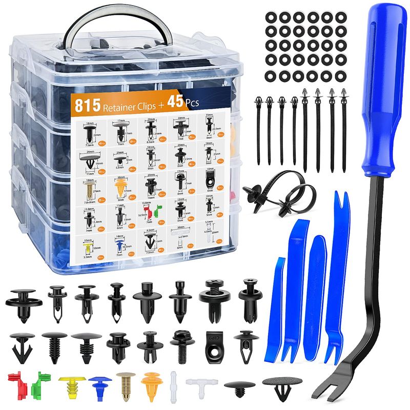 GOOACC 860Pcs Car Push Retainer Clips & Auto Fasteners Assortment -26 ...