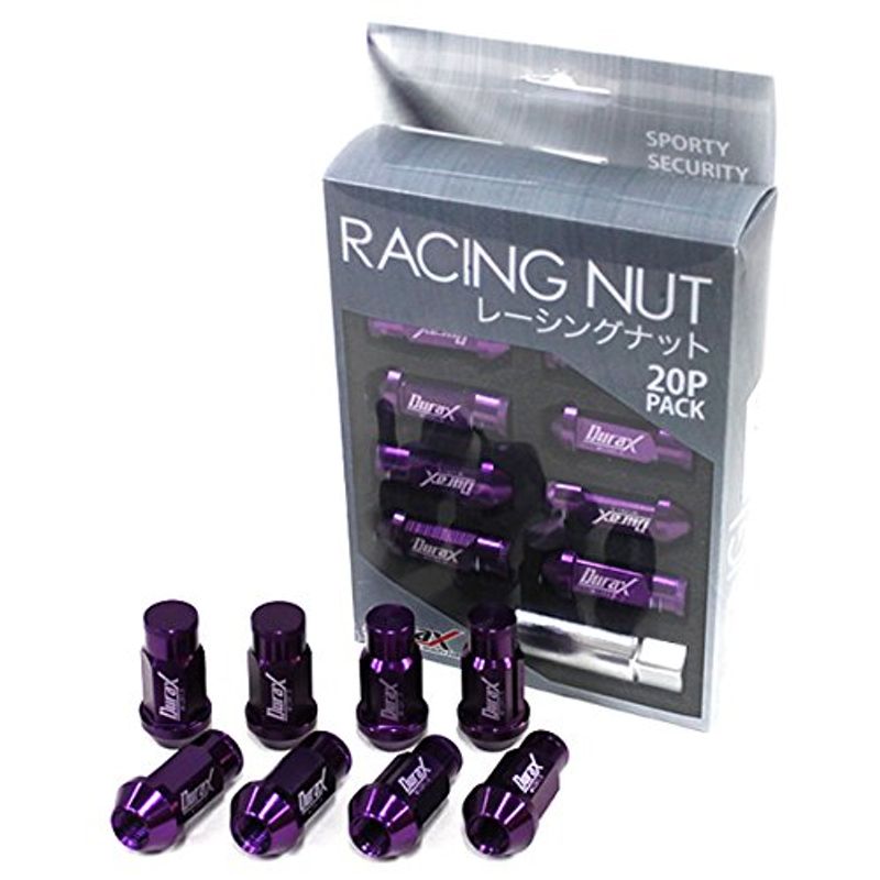 Durax Lightweight Aluminum Wheel Nuts Racing Nuts M12 P1.25 Bag Nuts ...