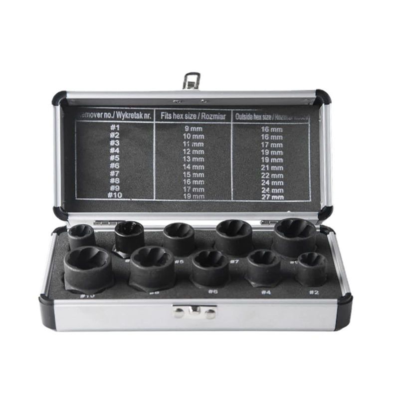 YWHWLX Nut Twister, Set of 10, Nut Extractor, DIY Nut Extractor Socket, Twist Socket, Twister ...