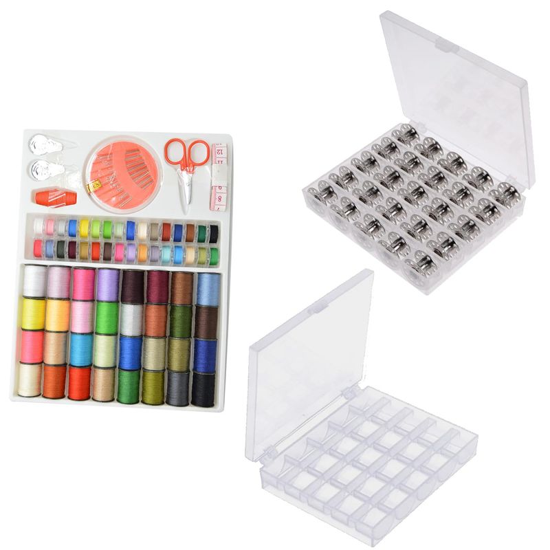 NABESHI Sewing Machine Thread Sewing Set, For Beginners, Bobbin Case ...