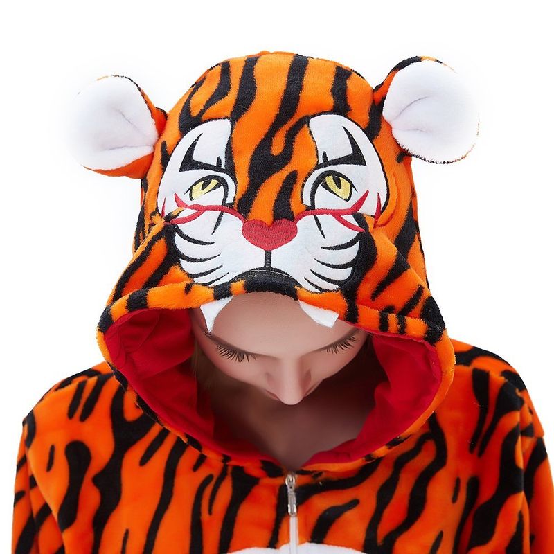 ABENCA Fleece Kids Tiger Onesie Pajamas Christmas Halloween Animal ...