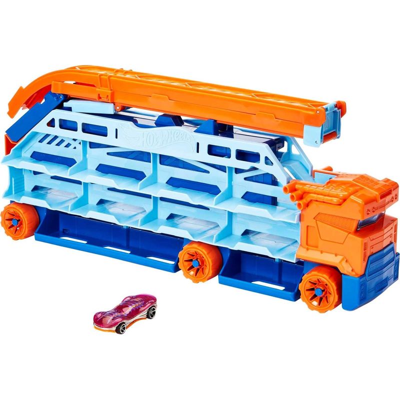 Hot Wheels City Transporter - with extendable Downhill ramp, Loading ...