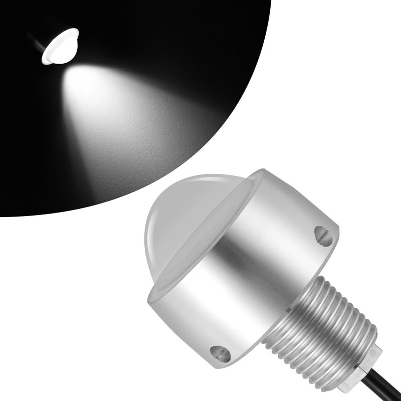 HUSUKU IP68 Underwater 1/2in NPT Standard Boat Drain Plug LED Light, P2 ...