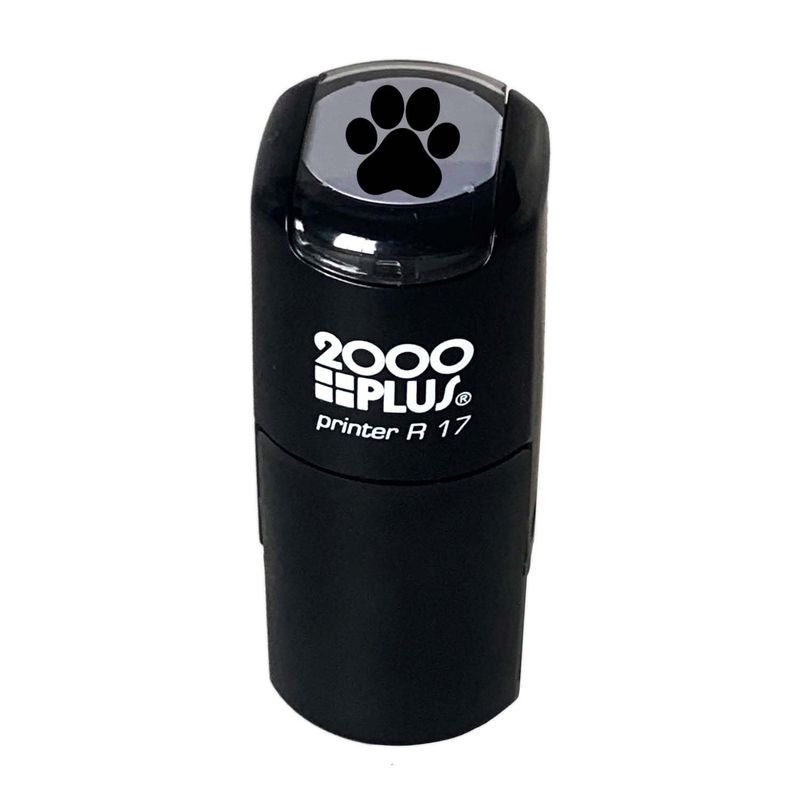 Paw Print Stamp / 2000 Plus Self Inking Animal Paw Print Stamper/Black ...