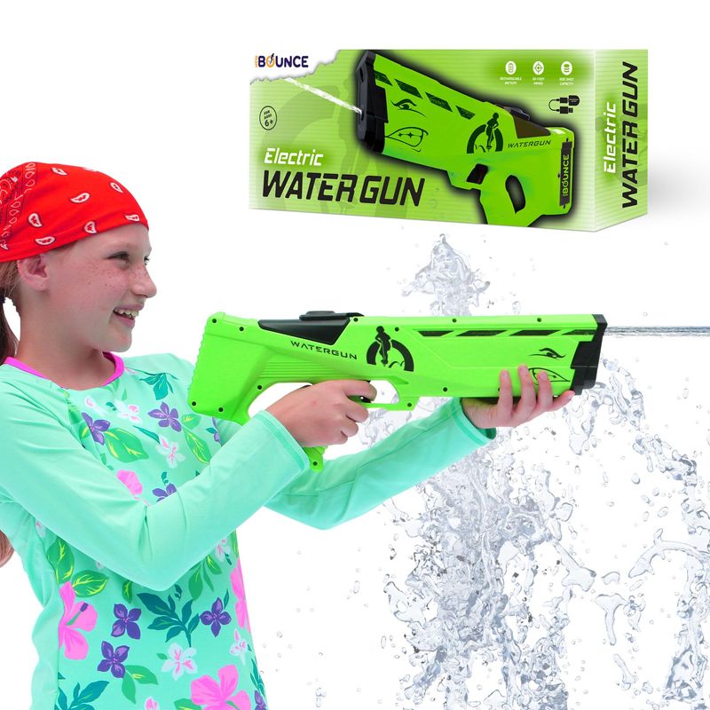 New-Bounce Electric Water Gun - Outdoor Water Blaster - Battery ...