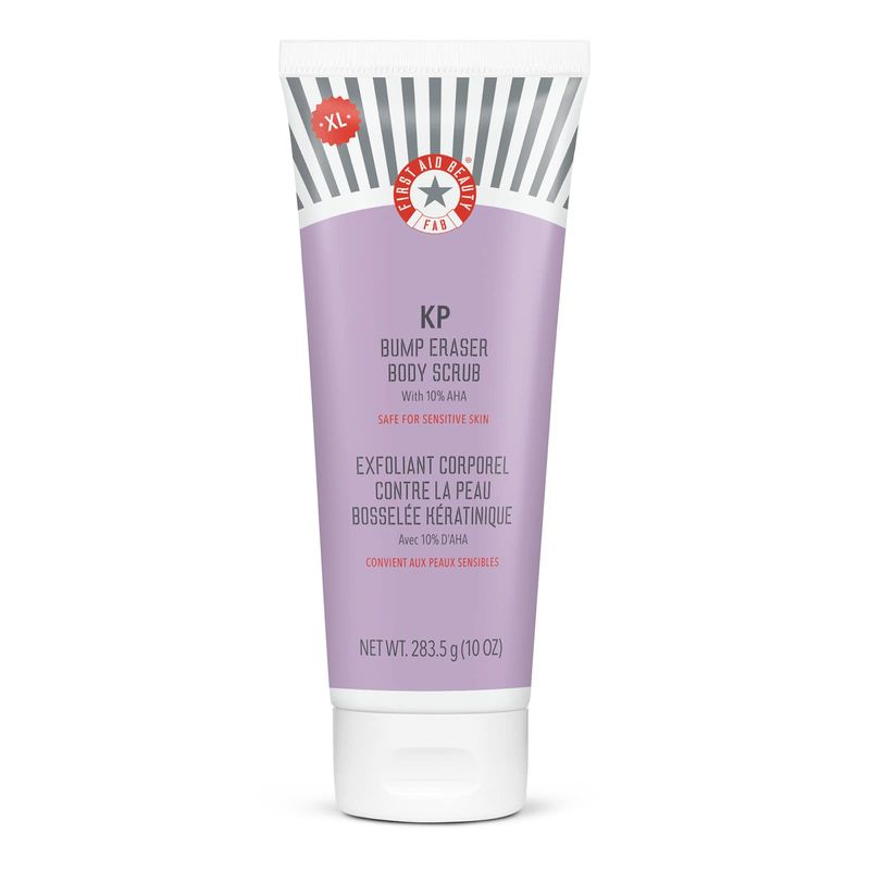 First Aid Beauty KP Bump Eraser Body Scrub with 10% AHA – Exfoliating ...