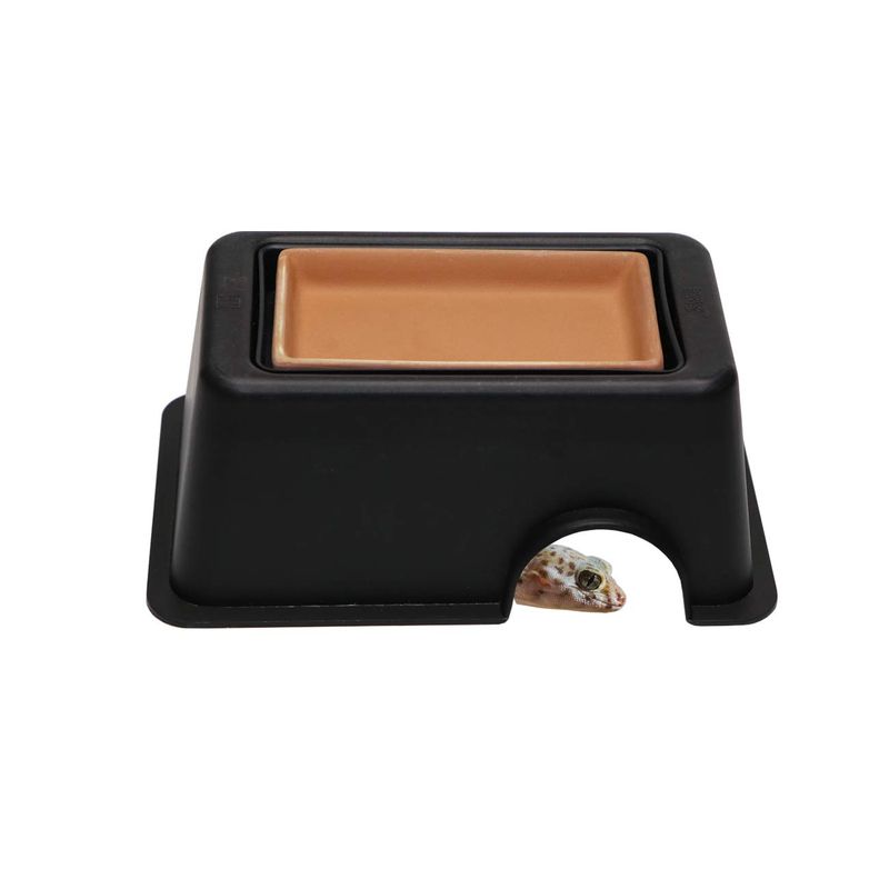 Hypeety Reptile Hide Box Humidifier Caves Water Supply Hideout with ...