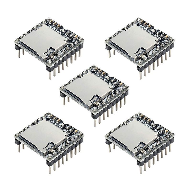 Aideepen 5PCS DFPlayer Mini Mp3 Player Board Module Voice Decode Board ...