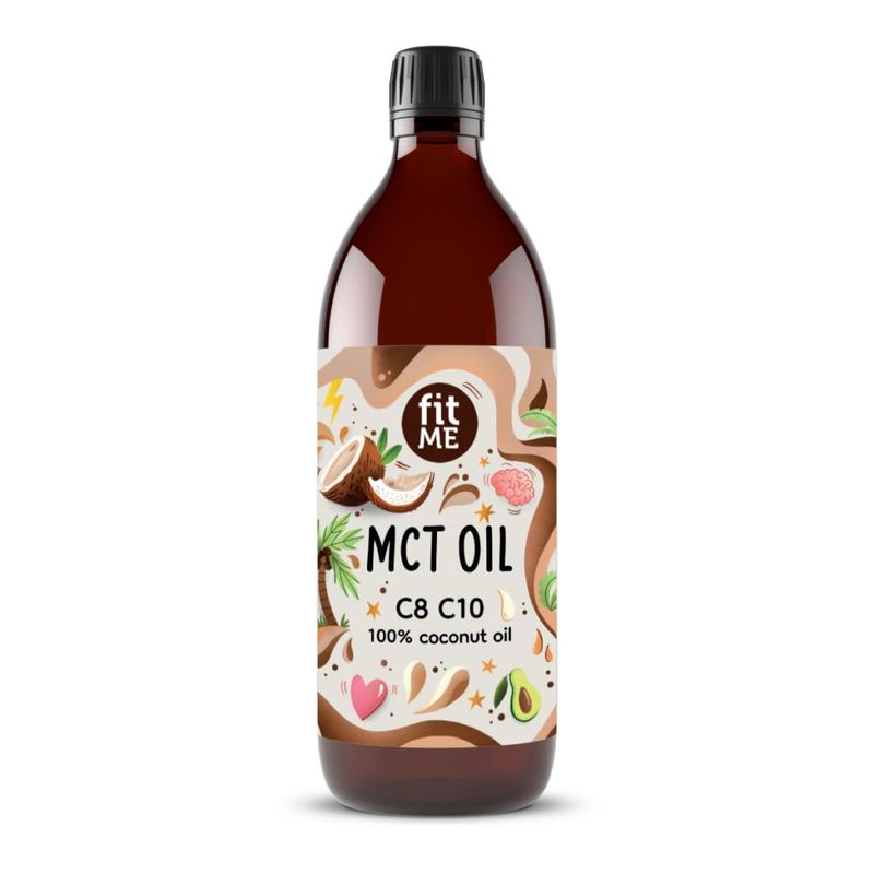 MCT Coconut Oil Based Oil 500 ml - MCT Oil with 65% Caprylic Acid (C8) and 45% Capric Acid (C10 ...