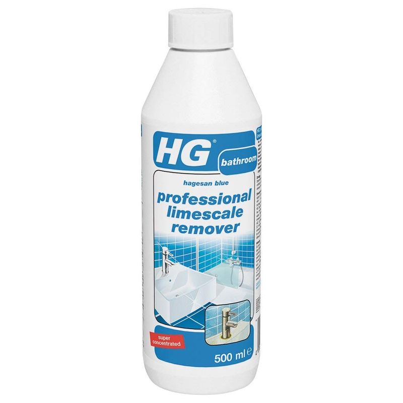 Professional Limescale Remover 500ml HG Blue Also removes Rust, Dirt ...