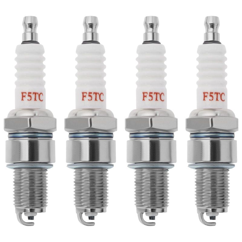 EMSea 4Pcs F5TC Spark Plug Replacement Compatible with Honda GX120 ...