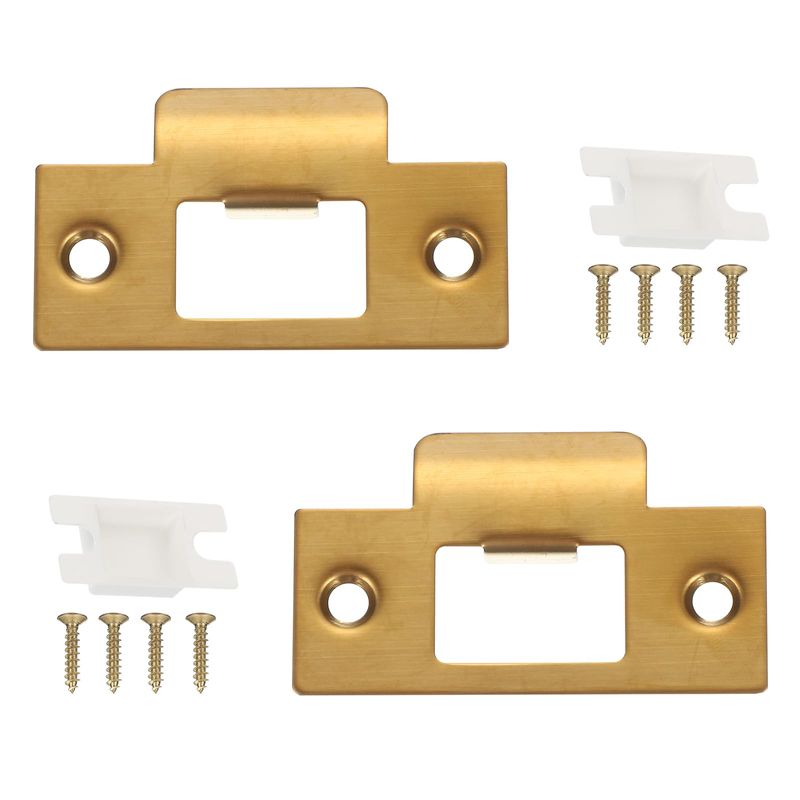 sourcing map Door Deadbolt Strike Plates Stainless Steel T Cam Block ...