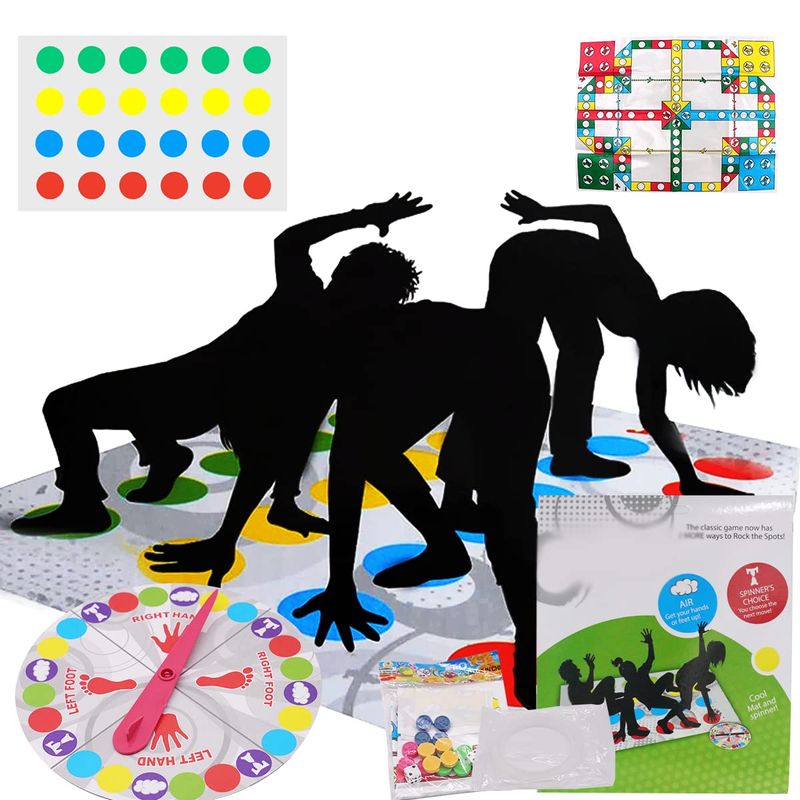 YINENGD Twistre Game for Kids Adult, Floor Mat Game with Spinner, Funny ...